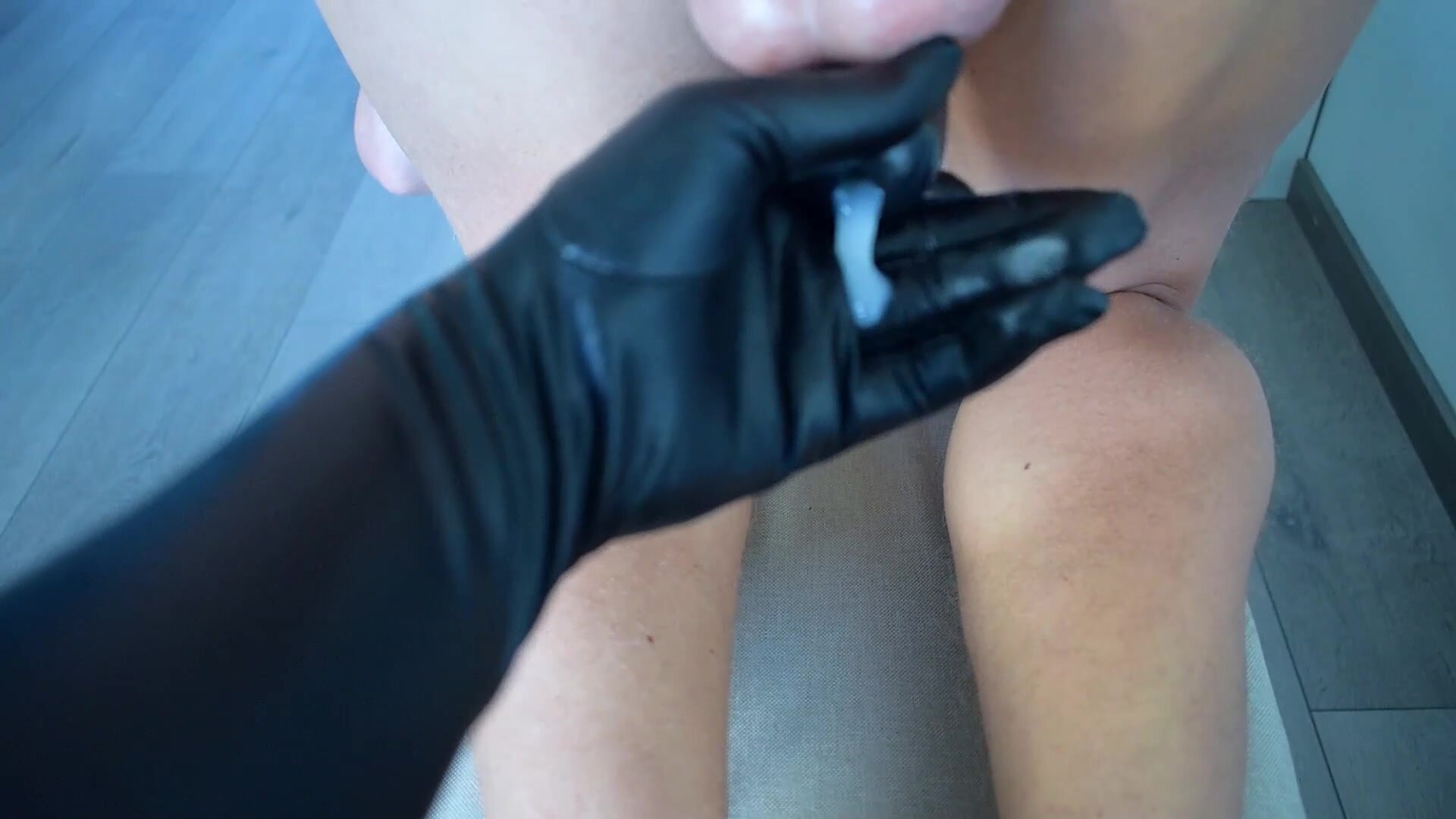 Using His Own Cum As A Lube