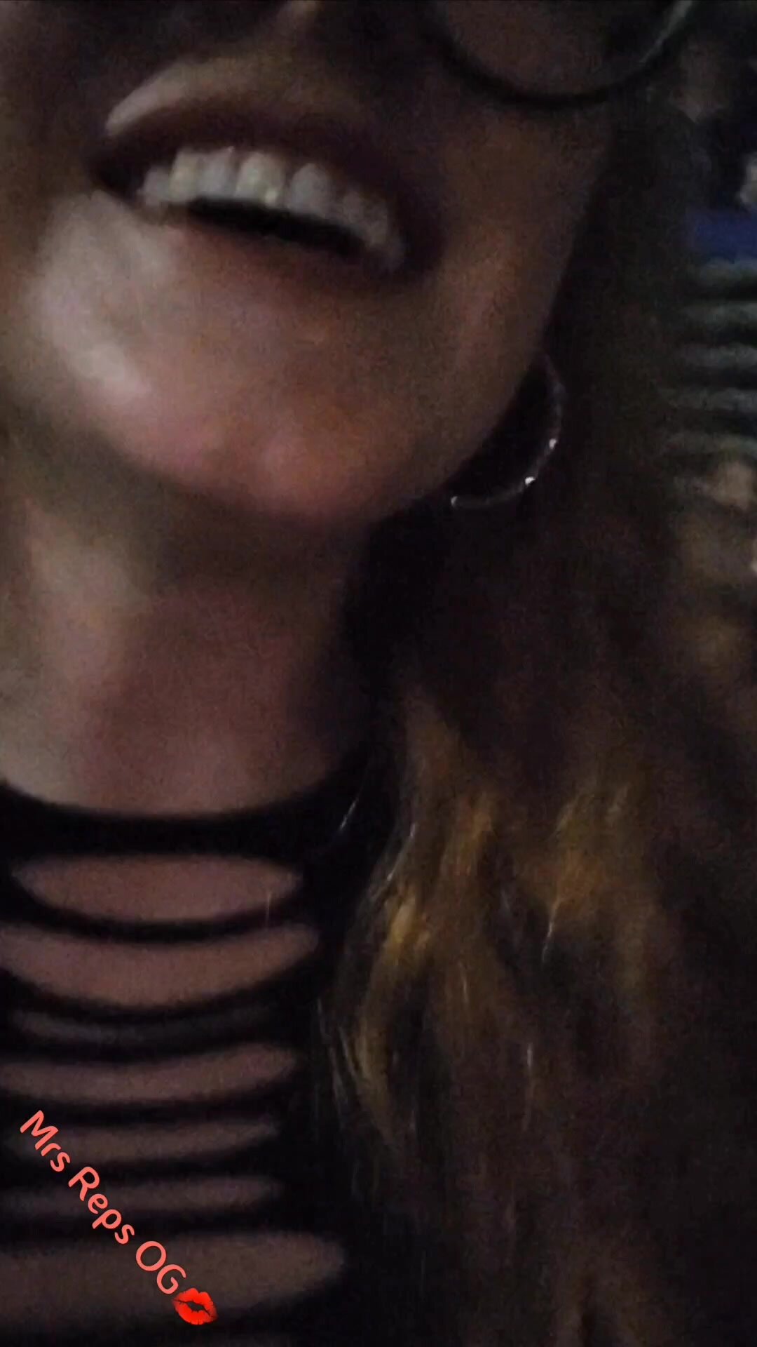 A quick titty flash at the rave